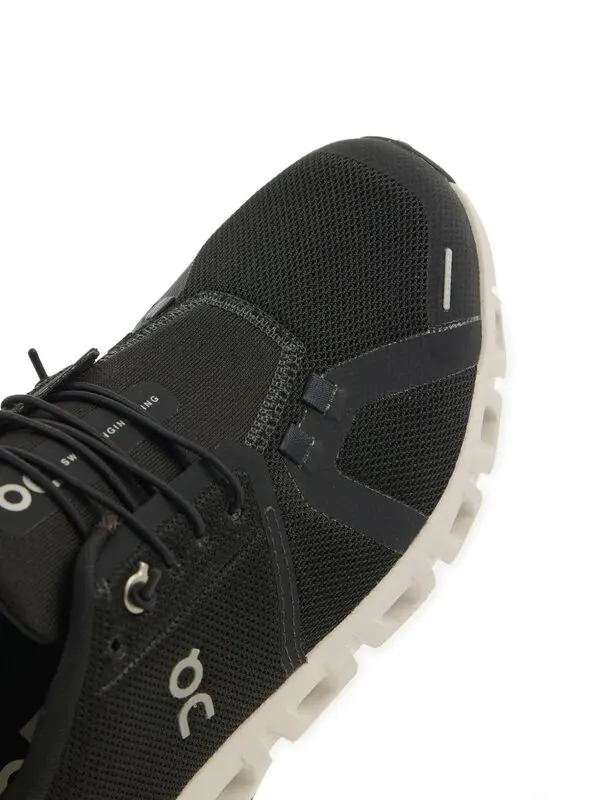 On Low Top Lace-up Sneakers - Black