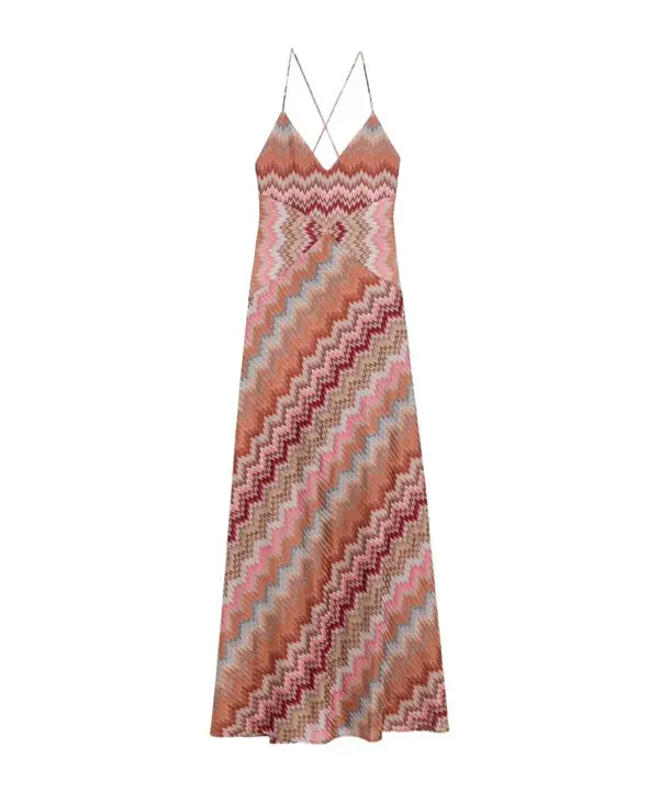 Missoni All Over Zigzag Long Dress - Multicolor
