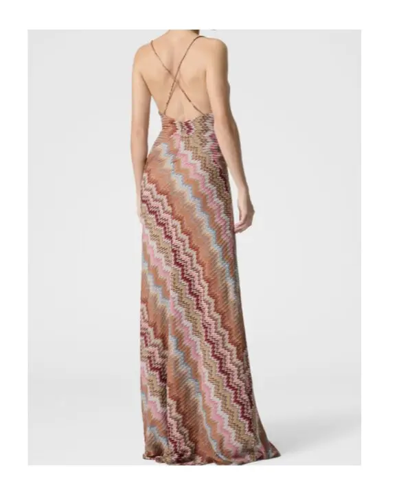 Missoni All Over Zigzag Long Dress - Multicolor