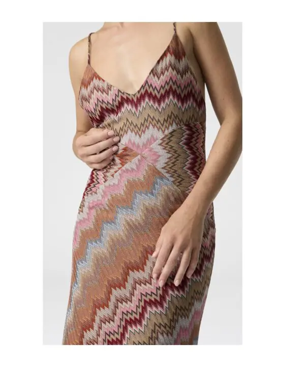 Missoni All Over Zigzag Long Dress - Multicolor