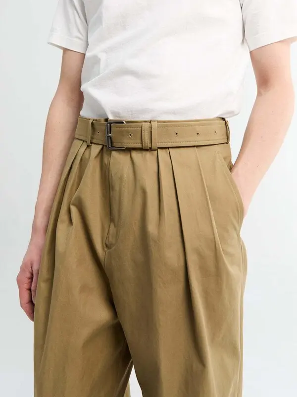 Dries Van Noten Pleated Belted Trousers