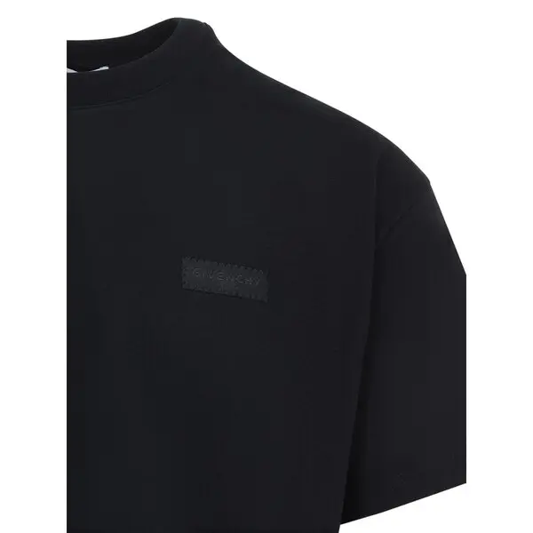 Givenchy Logo Patch Crew Neck T-shirt - Black