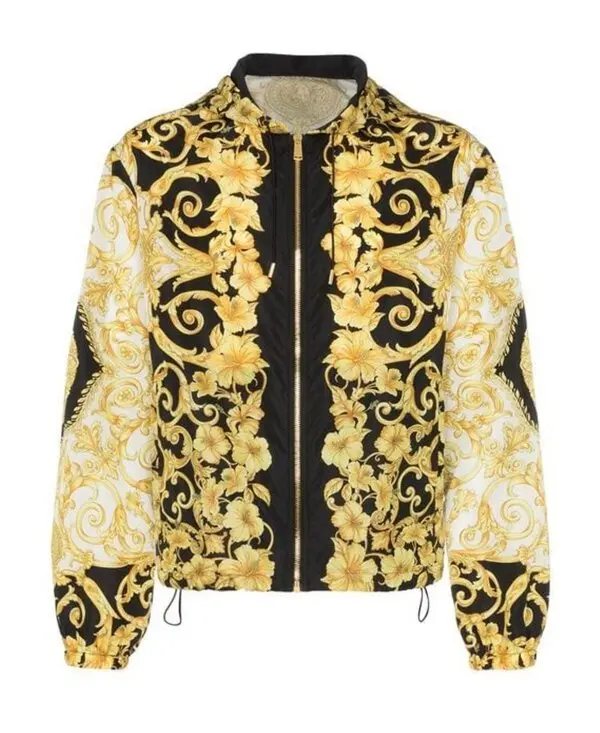 Versace Baroque Print Hooded Jacket - Multicolor