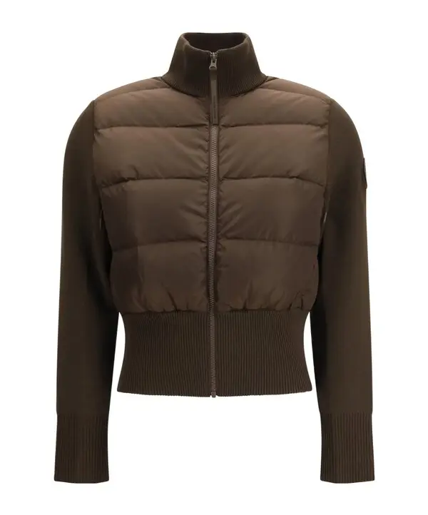 Canada Goose Hybridge Wide Quilt Knit Jacket - Terra