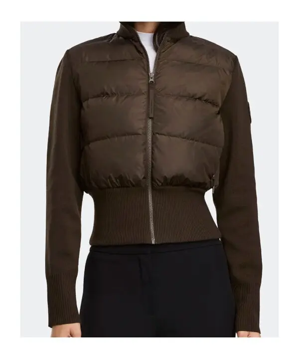 Canada Goose Hybridge Wide Quilt Knit Jacket - Terra