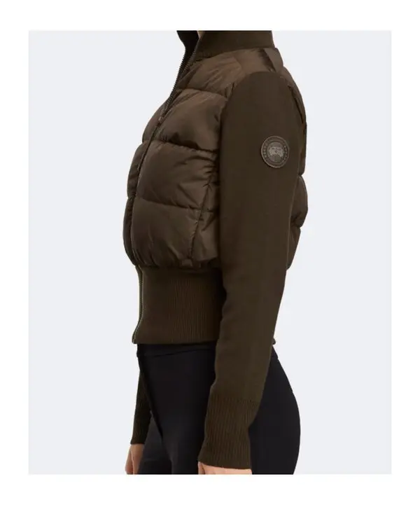 Canada Goose Hybridge Wide Quilt Knit Jacket - Terra