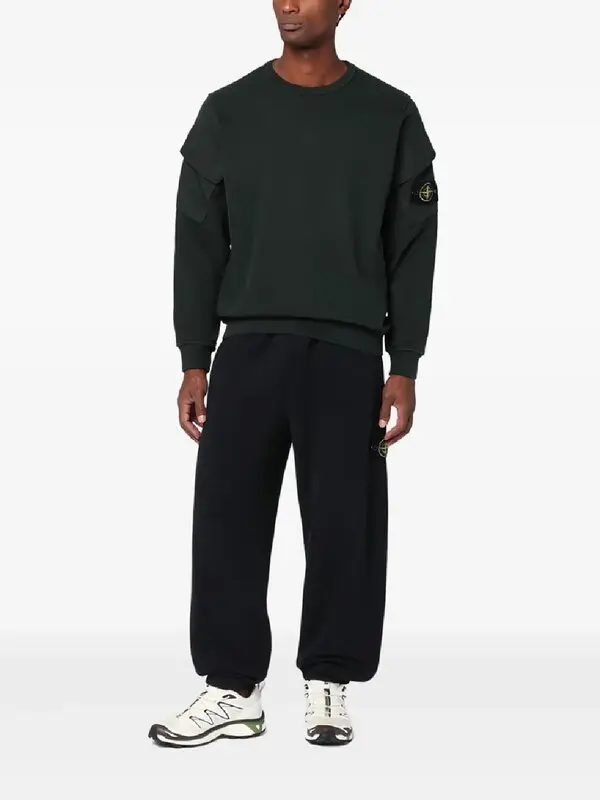 Stone Island Logo Patch Crewneck Sweatshirt - No