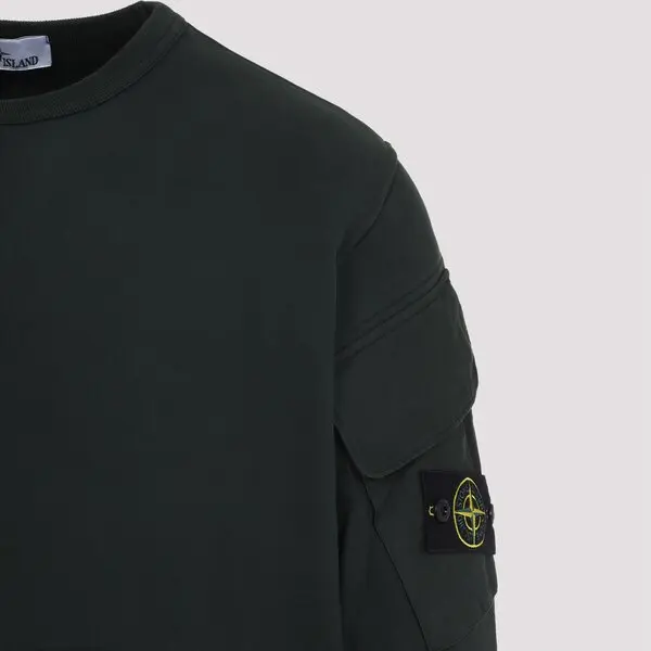 Stone Island Logo Patch Crewneck Sweatshirt - No