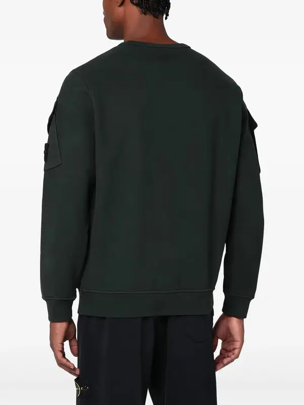 Stone Island Logo Patch Crewneck Sweatshirt - No