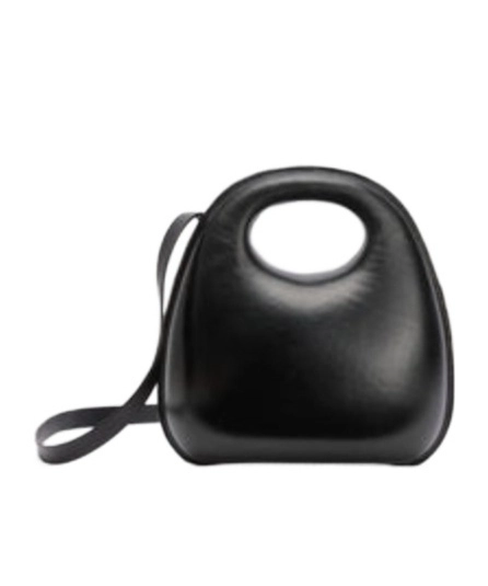 LEMAIRE Egg Leather Bag - Black