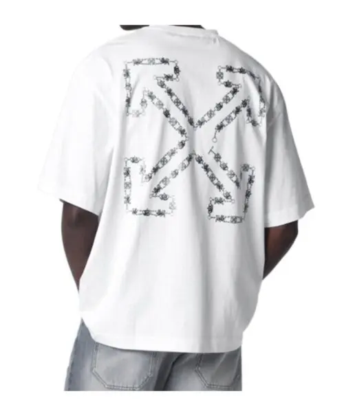Off-White Logo Printed Crewneck T-shirt - White