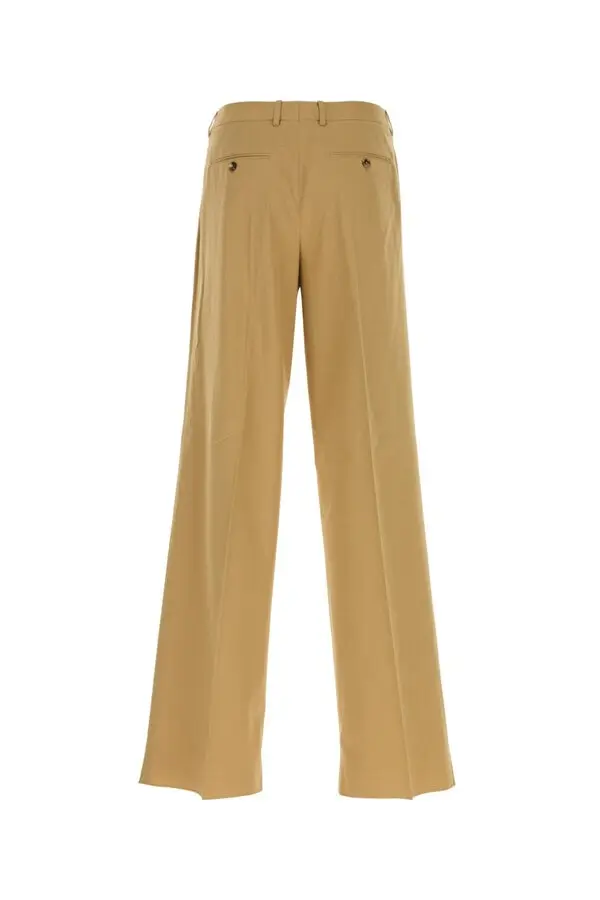 Celine Pleated Cotton Canvas Trousers - No