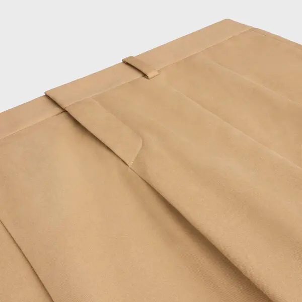 Celine Pleated Cotton Canvas Trousers - No