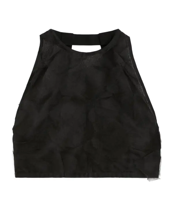 Max Mara Mxsfumetto Cut-out Crop Top - Black