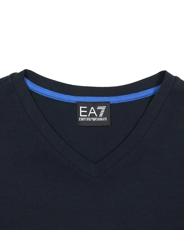 EA7 Logo T-shirt With Round Neck
