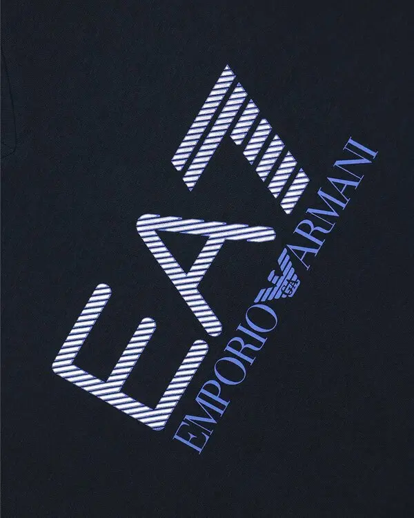 EA7 Logo T-shirt With Round Neck