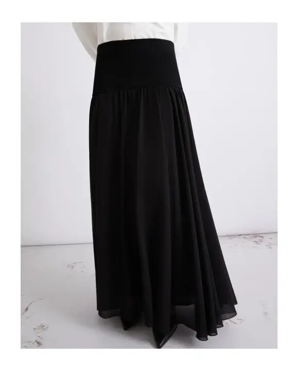 Marella Flared Georgette Skirt