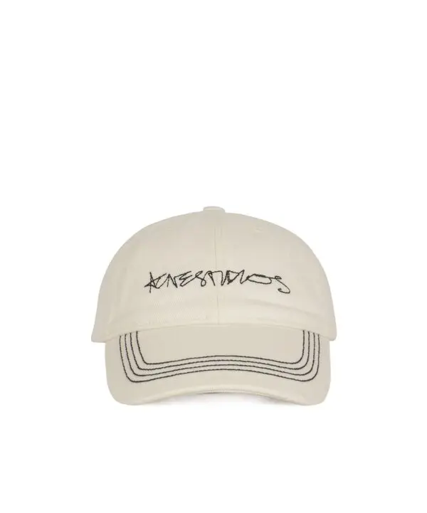 Acne Studios Twill Logo Cap - Nude