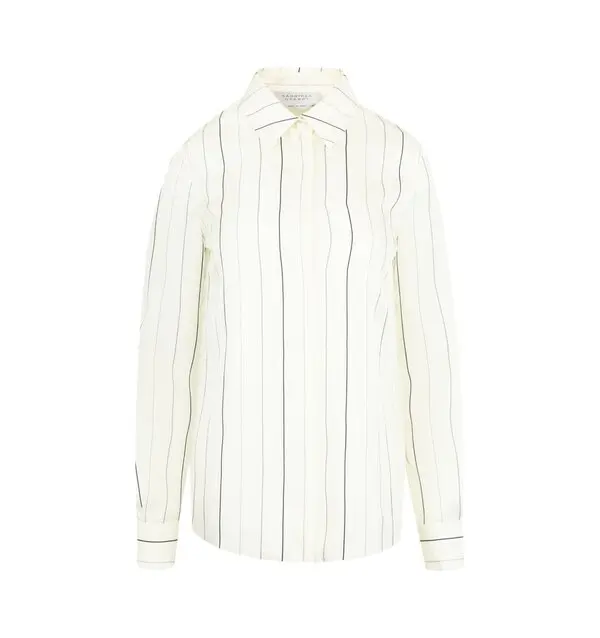 Gabriela Hearst Striped Button-up Shirt - Ivory