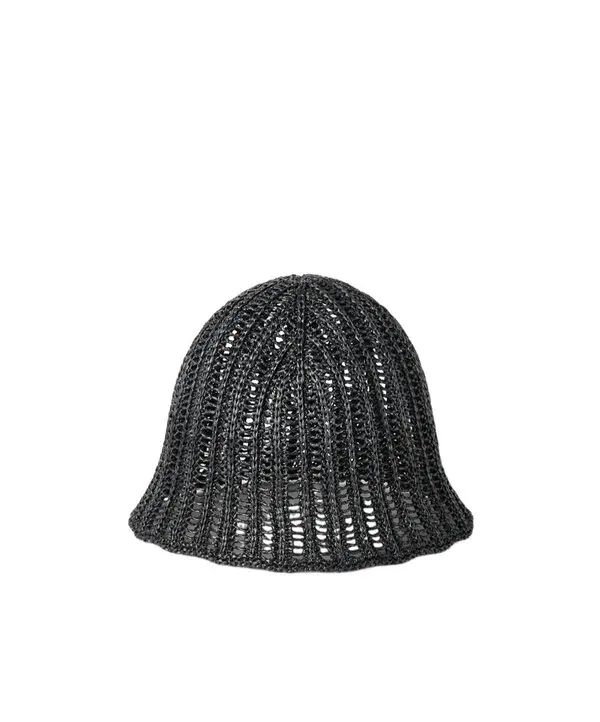 Brunello Cucinelli Techno Raffia Bucket Hat - Black