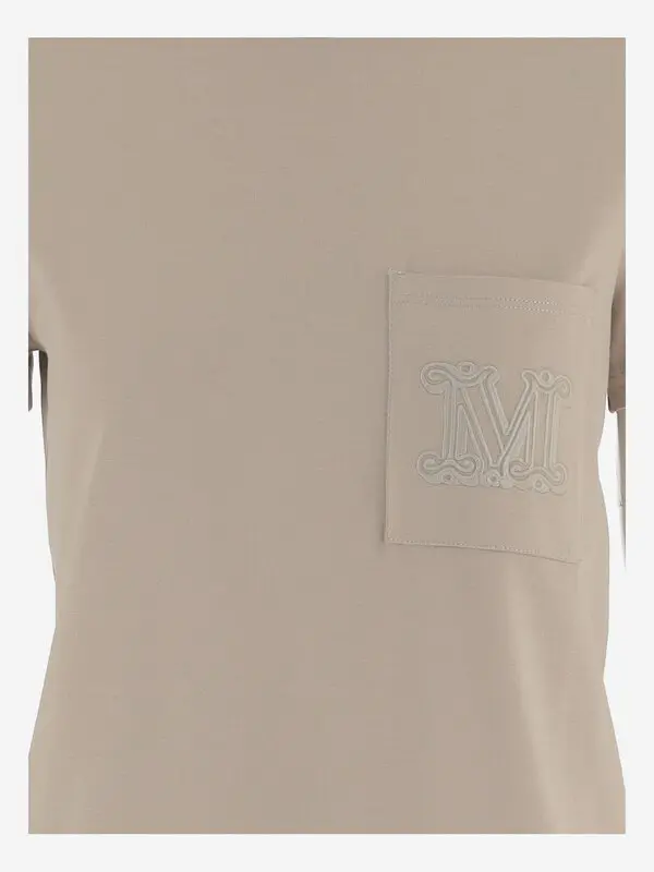 Max Mara Crewneck Short-sleeved T-shirt - Nude