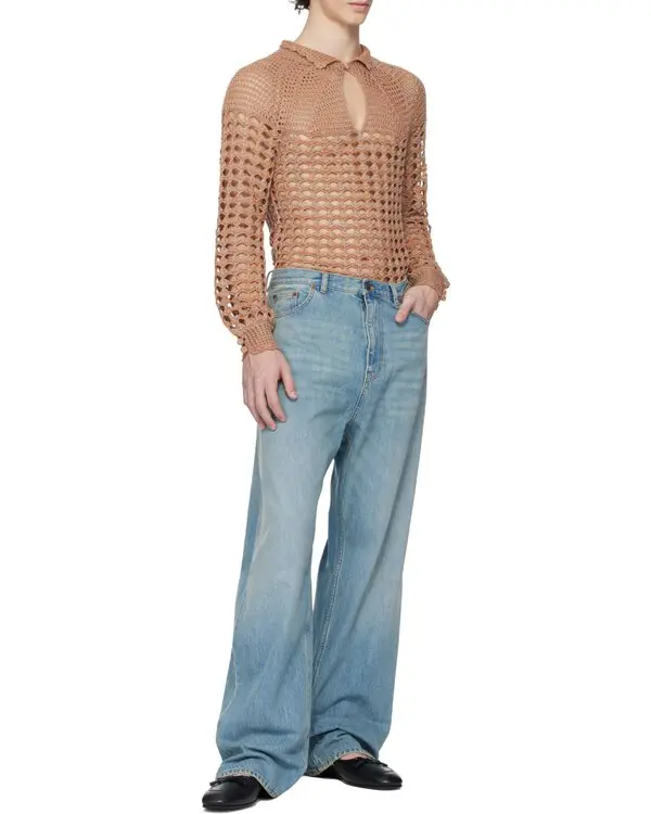 Valentino Garavani Crochet High Neck Jumper