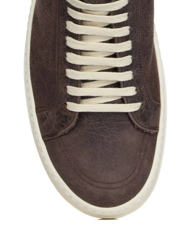 Rick Owens Minimal Vintage Lace-up Sneakers - Brown