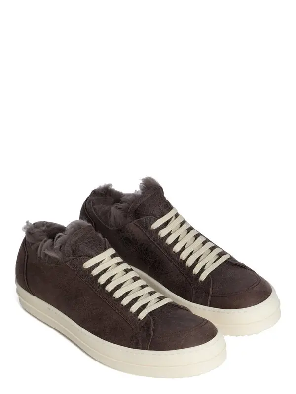 Rick Owens Minimal Vintage Lace-up Sneakers - Brown