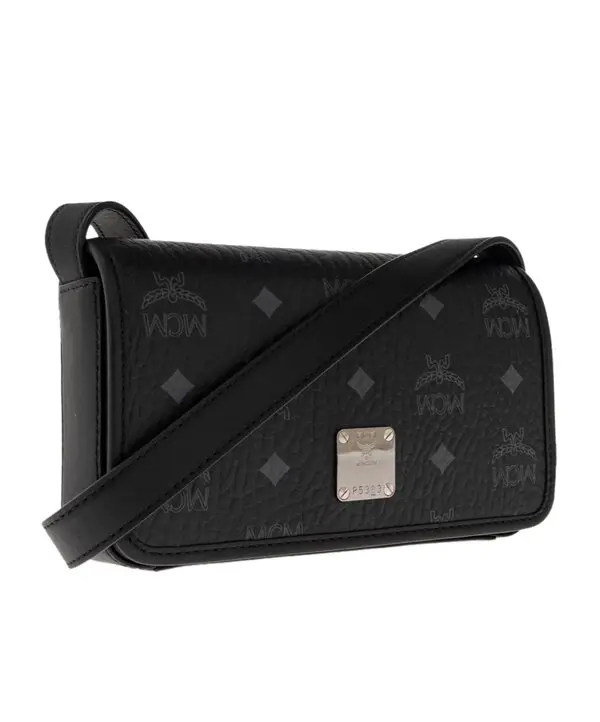 Mcm Monogram Embossed Flap Shoulder Bag