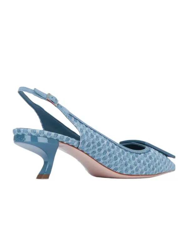 ROGER VIVIER Slingback Pumps With Buckle Detail - Blue
