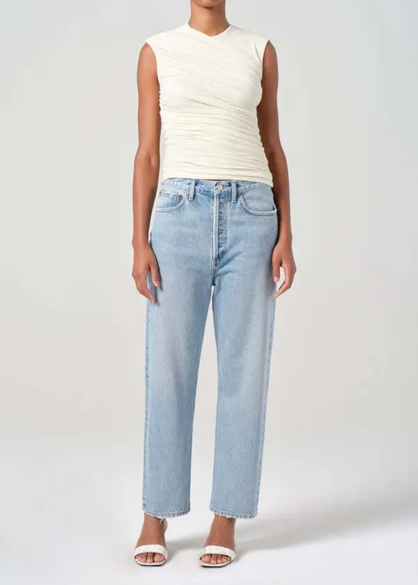 AGOLDE 90's Cropped Straight-leg Jeans