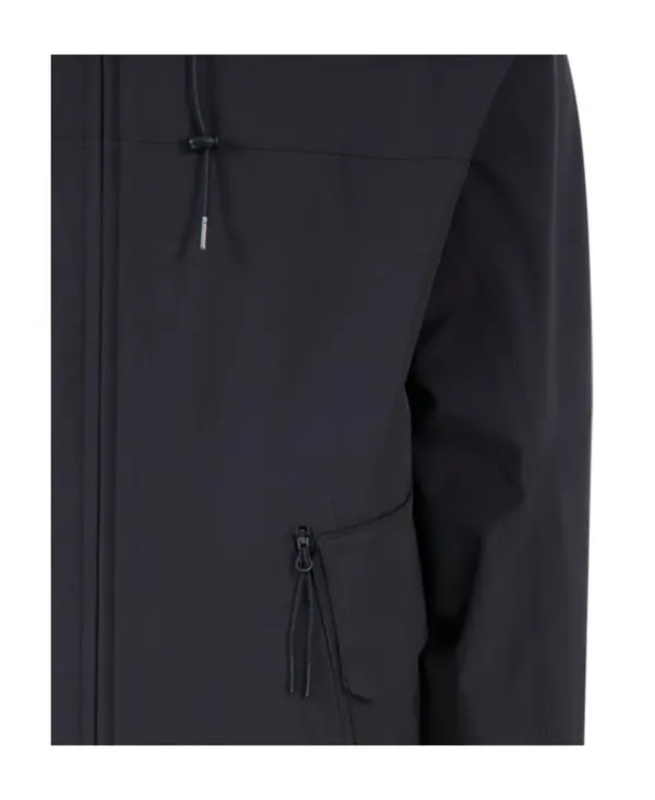 C.P. COMPANY Drawstring Hooded Jacket - Black