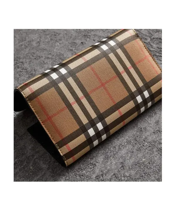 Burberry Long Checkered Purse