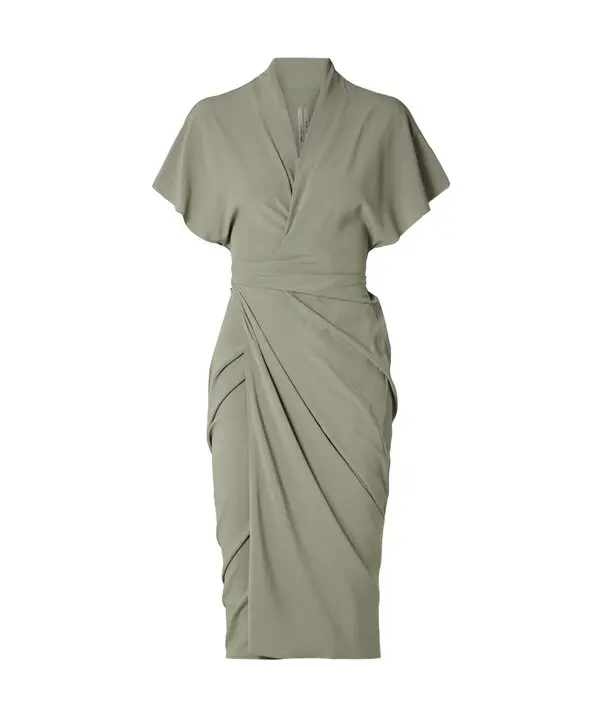 Rick Owens Wrap Dress - Green