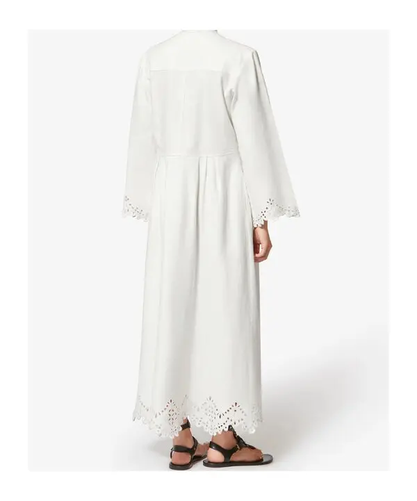 Isabel Marant Étoile Tianny Long Sleeve Midi Dress - White