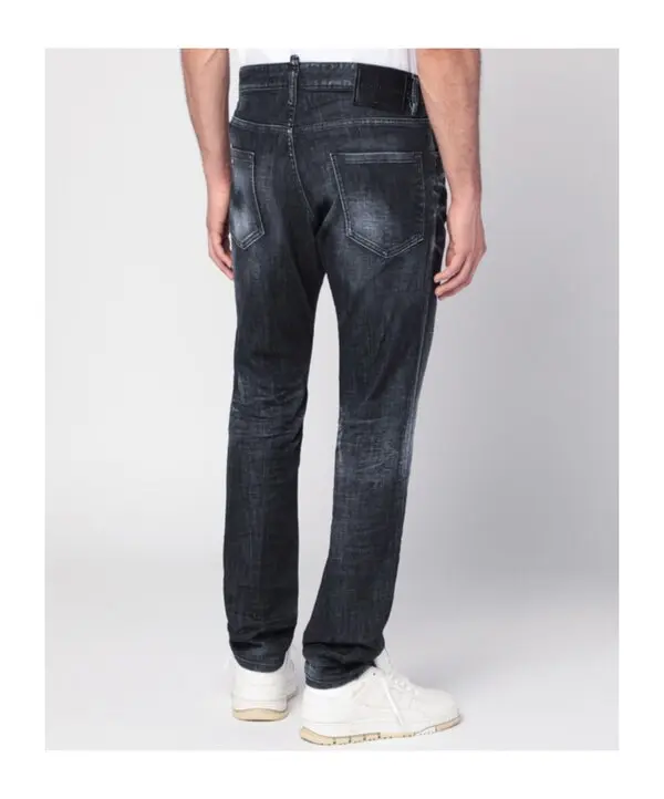 Dsquared2 Cool Guy Straight Leg Distressed Jeans - Black