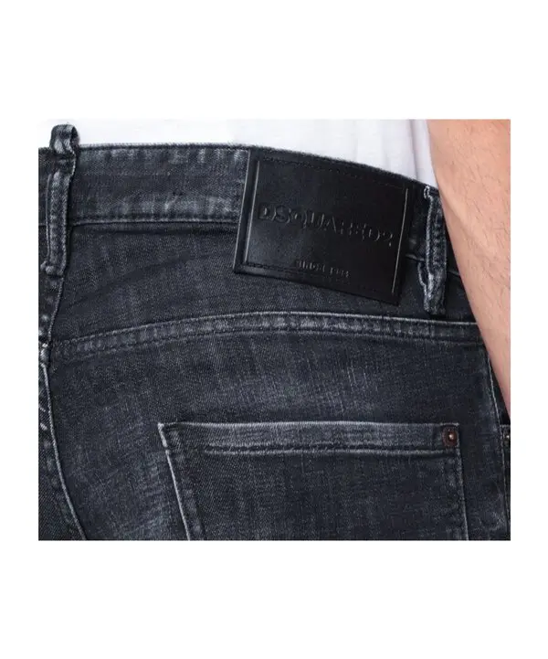 Dsquared2 Cool Guy Straight Leg Distressed Jeans - Black