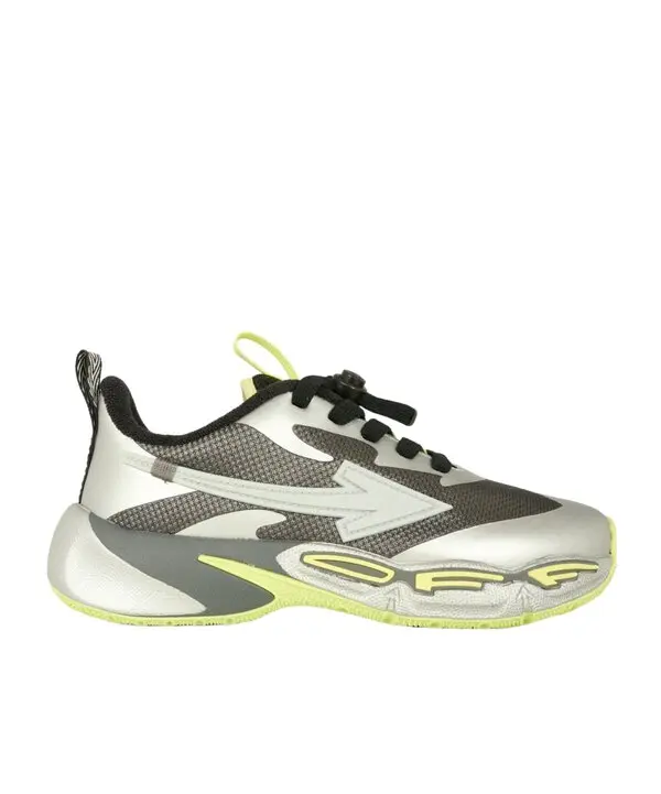 Off-White Round-toe Lace-up Sneakers - White