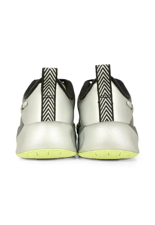 Off-White Round-toe Lace-up Sneakers - White