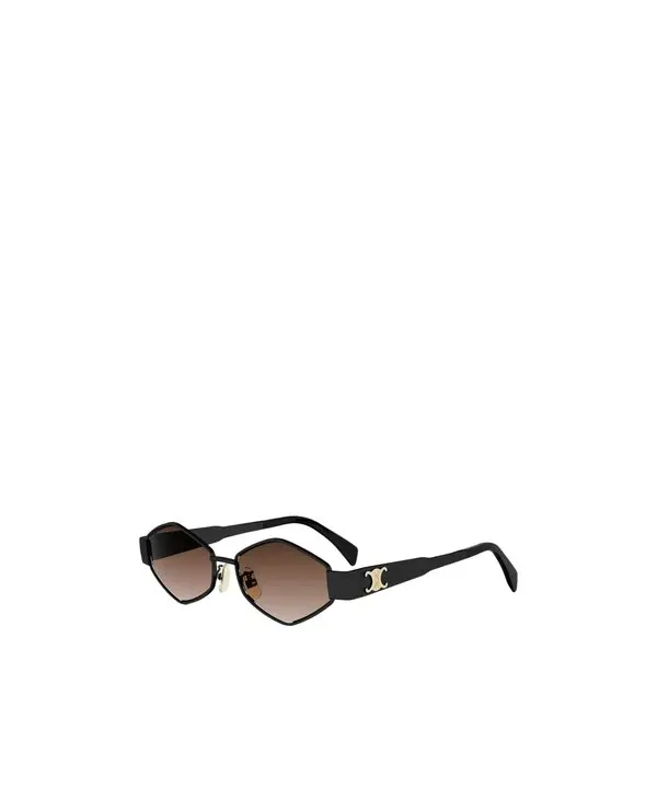 Celine Full Frame Sunglasses With Logo Detail - Brown