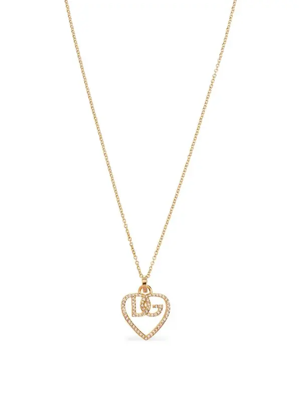 Dolce & Gabbana Heart Logo Pendant Necklace