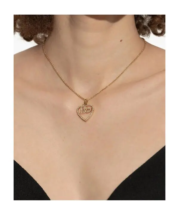 Dolce & Gabbana Heart Logo Pendant Necklace