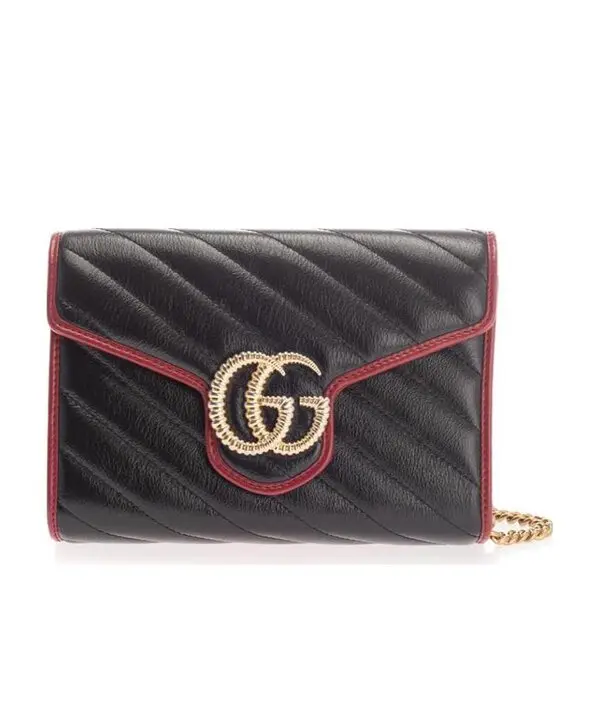 Gucci Gg Marmont Shoulder Bag - Black