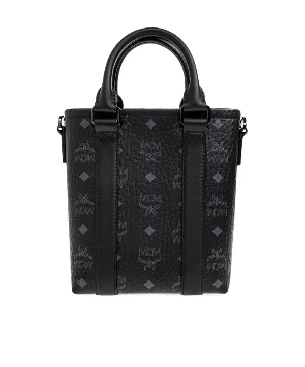 Mcm Monogram Print Top Handle Bag