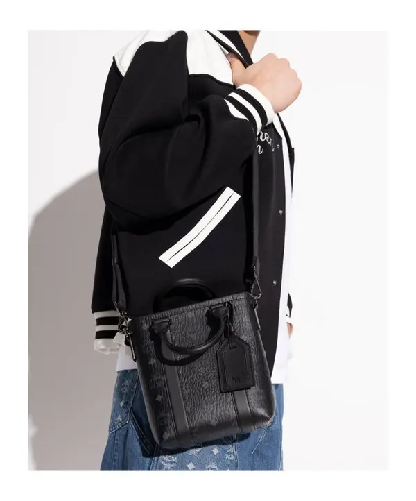 Mcm Monogram Print Top Handle Bag