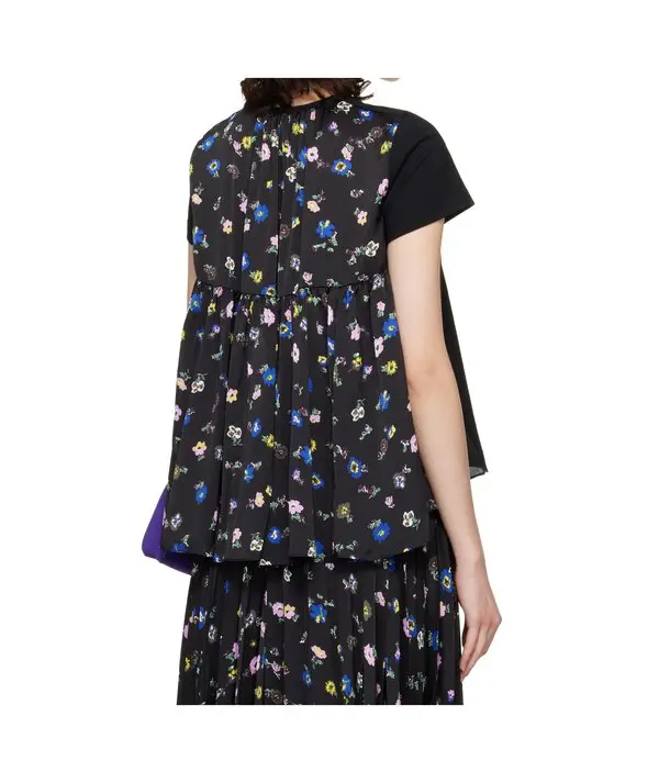 Sacai Floral Panel T-shirt