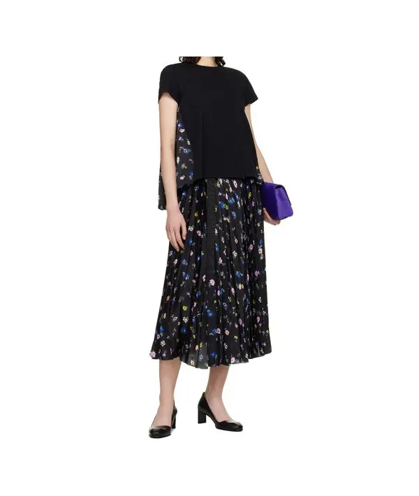 Sacai Floral Panel T-shirt