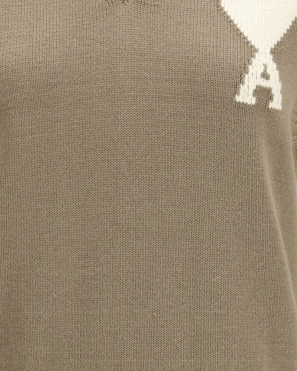 AMI Paris De Coeur V-neck Knitted Vest