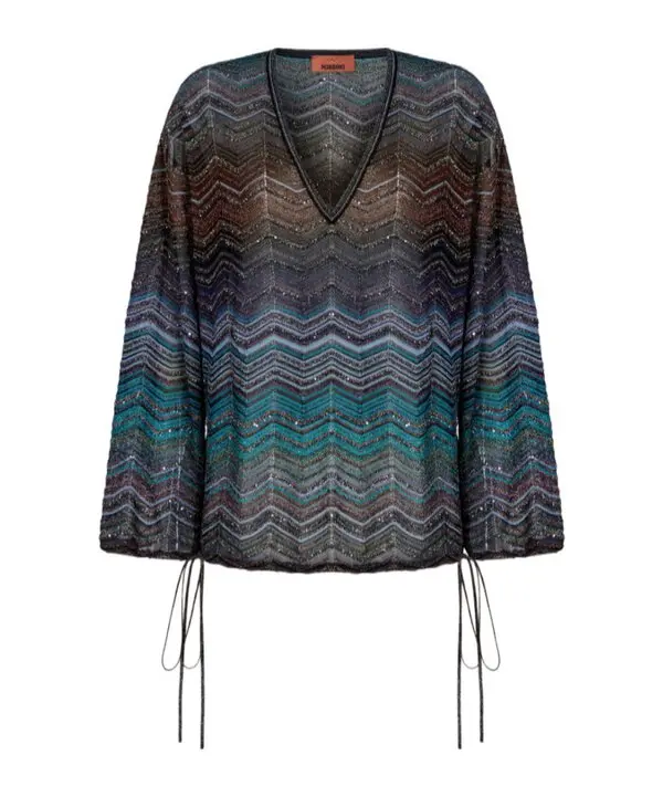 Missoni Chevron V-neck Top