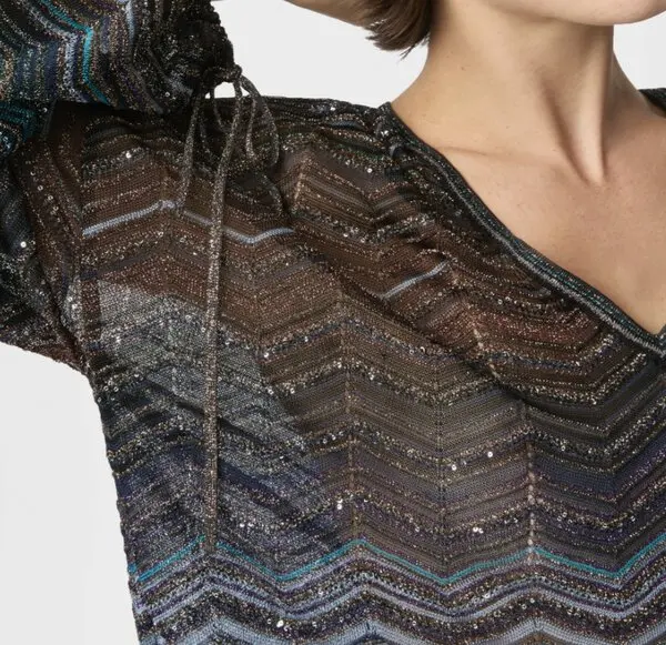 Missoni Chevron V-neck Top